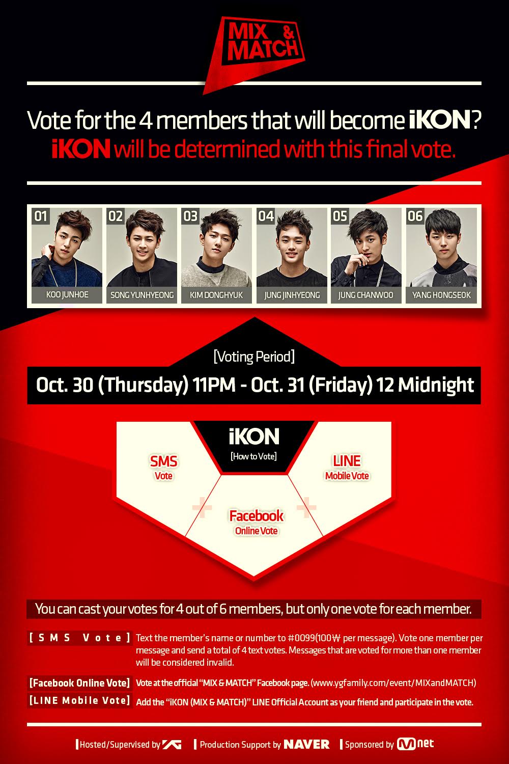 YG LIFE – MIX & MATCH – VOTING SYSTEM