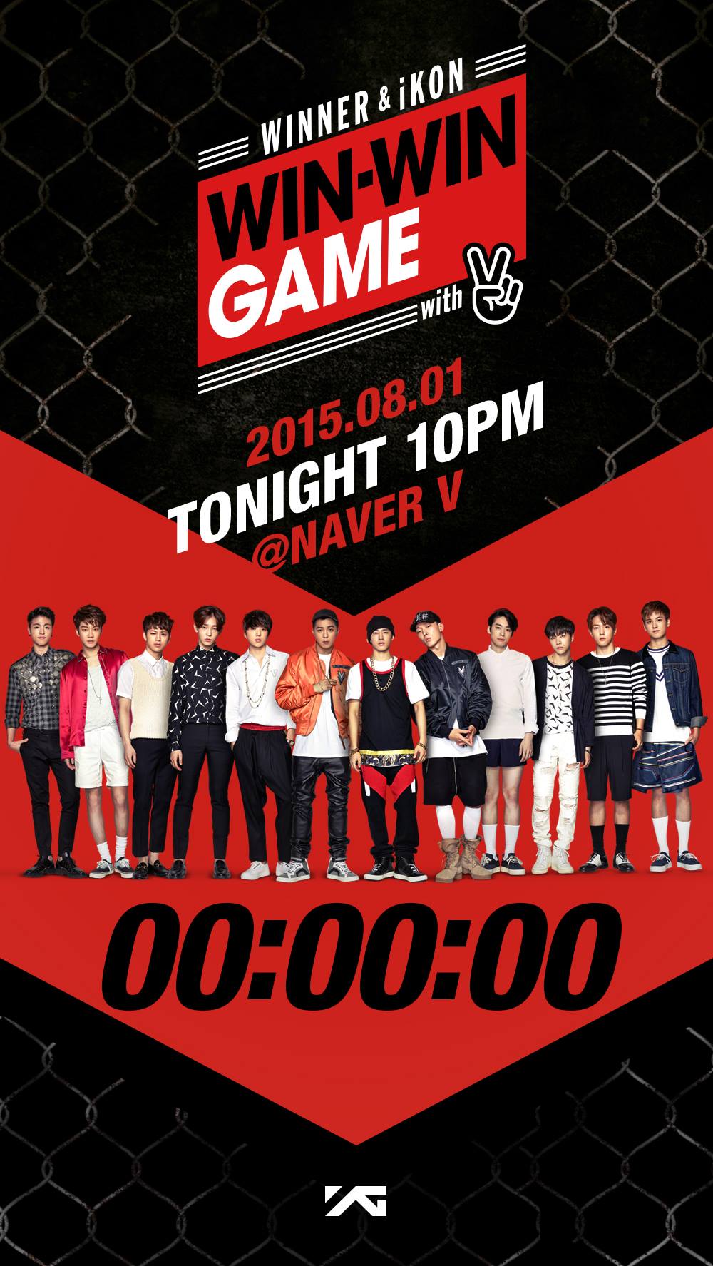 YG LIFE – WINNER & iKON – FIRST V LIVE ‘WIN-WIN GAME’ COUNTER