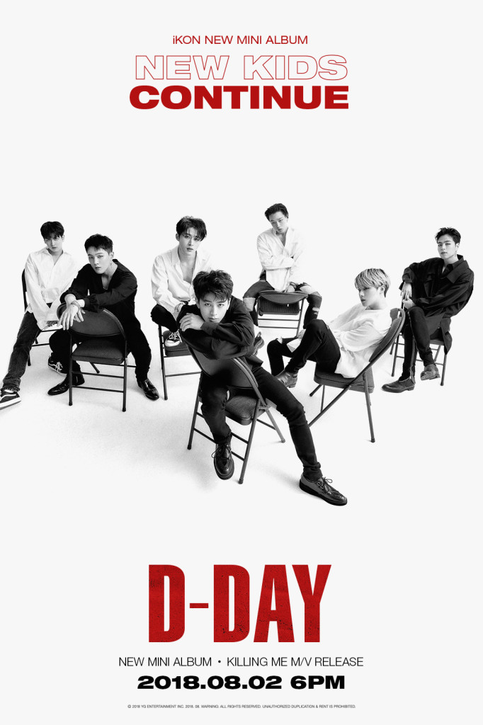 YG LIFE – iKON – ‘NEW KIDS:CONTINUE’ D-DAY POSTER