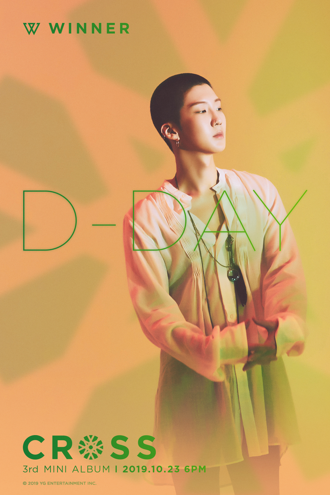 YG LIFE – WINNER – 3rd MINI ALBUM ‘CROSS’ D-DAY POSTER : HOONY